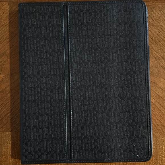 Coach | Tablets & Accessories | Coach Ipadtablet Case Black On Black ...